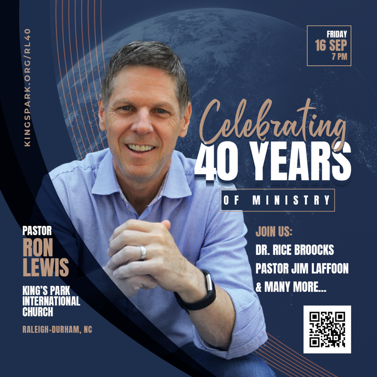 Honoring Pastor Ron Lewis | King's Park International Church